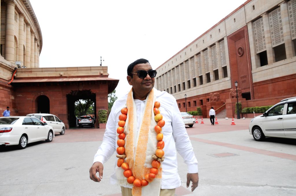 New Delhi : MPs At Parliament House During The Monsoon Session