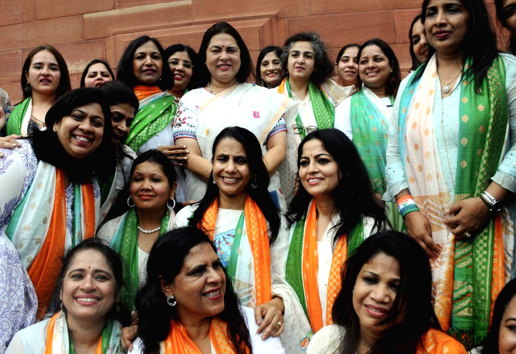 New Delhi : MPs At Parliament House During The Monsoon Session