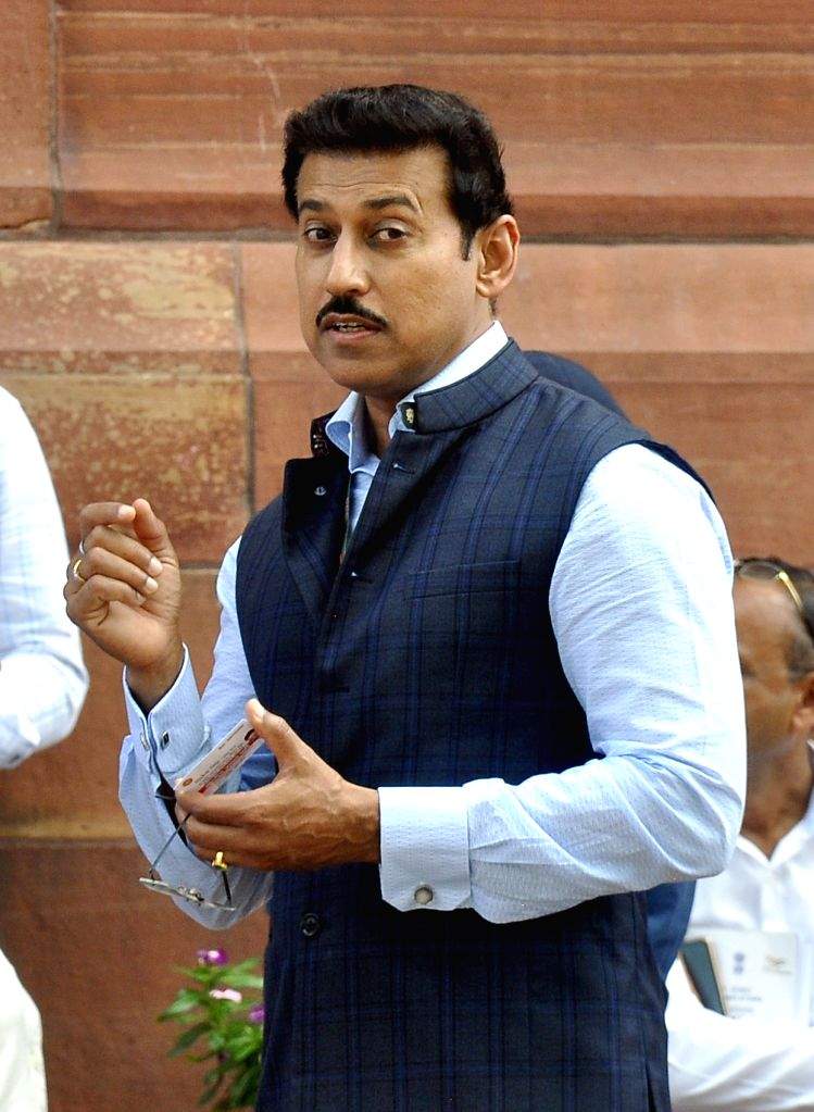 New Delhi : MPs At Parliament House during the special session of ...