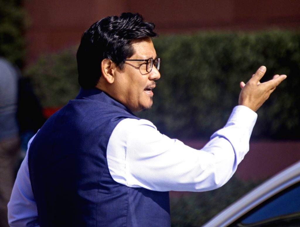 New Delhi : MPs at Parliament House during the winter session