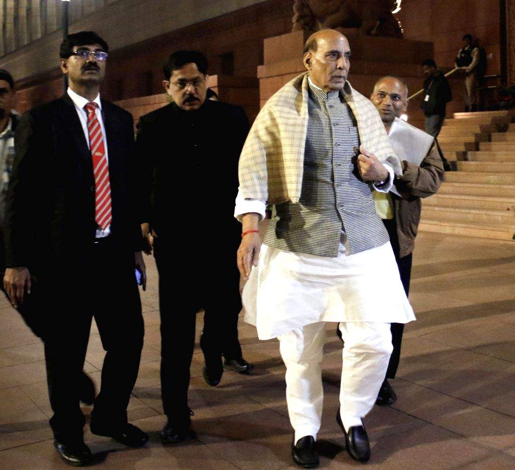 New Delhi : MPs at Parliament House during the budget session
