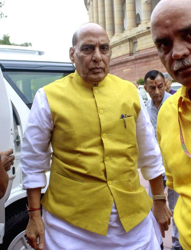 New Delhi : MPs at Parliament House during the Budget Session