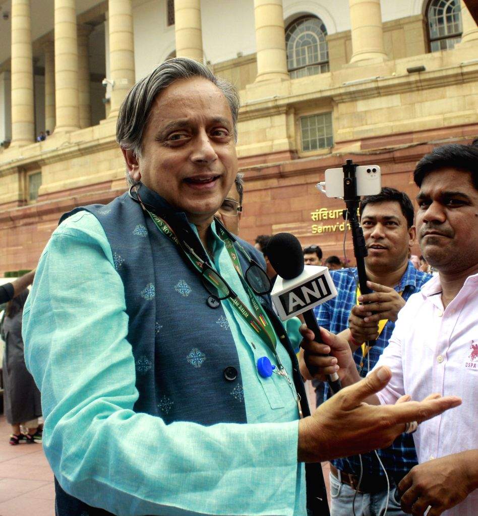 New Delhi : MPs at Parliament House during the Budget Session