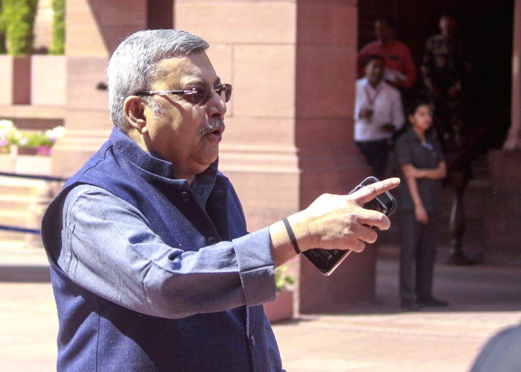 MPs At The Parliament House During the Budget Session