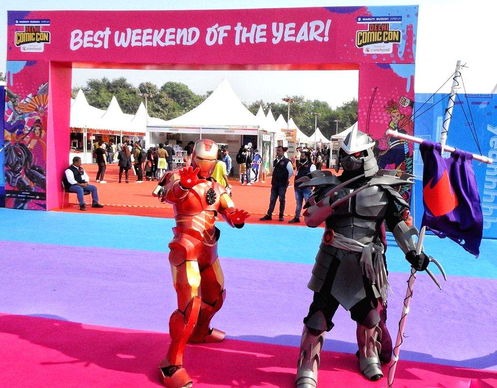 New Delhi : People visit Delhi Comic Con 2023