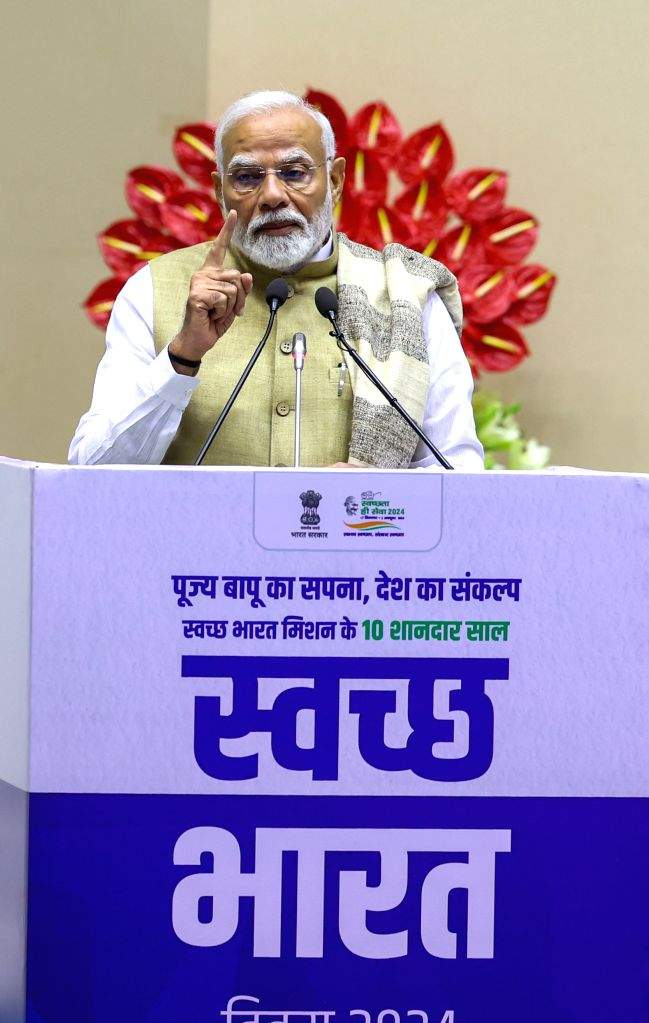 PM Modi at Swachh Bharat Mission anniversary event