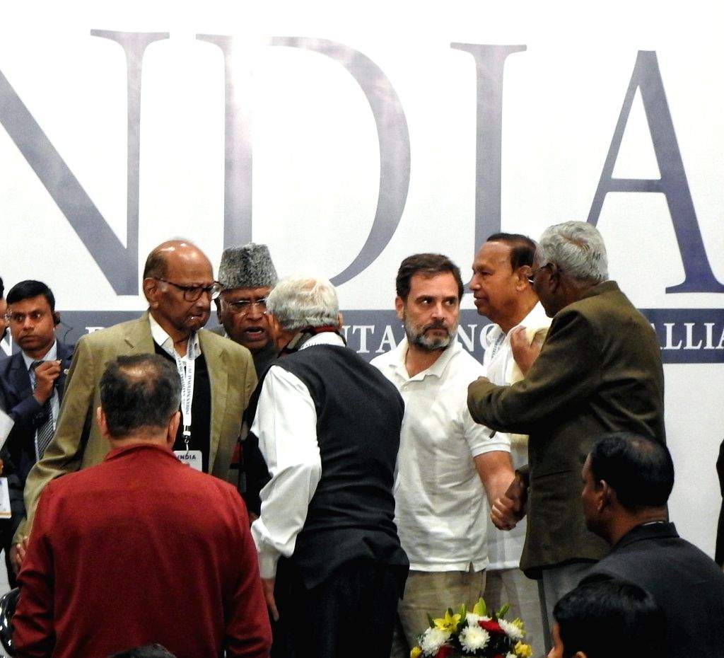 New Delhi : Press conference after the Indian National Developmental ...