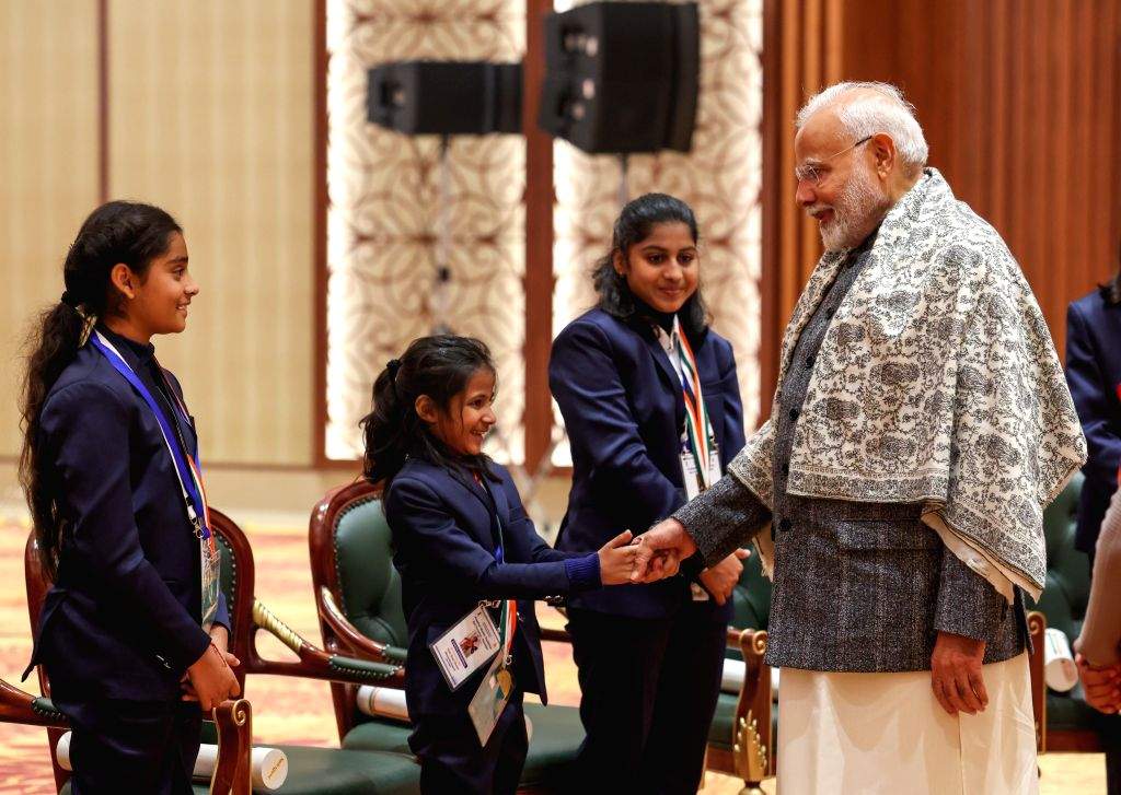 Prime Minister Narendra Modi interacts with Pradhan Mantri Rashtriya ...