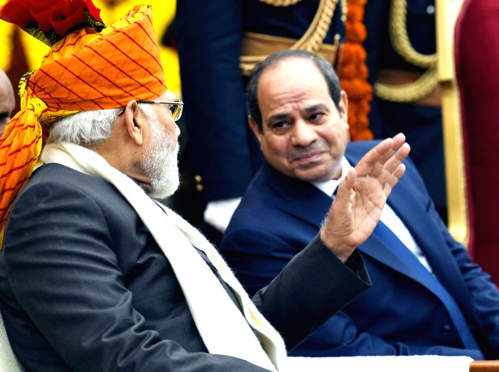 New Delhi : PM Modi with chief guest Egyptian President Abdel Fattah El ...
