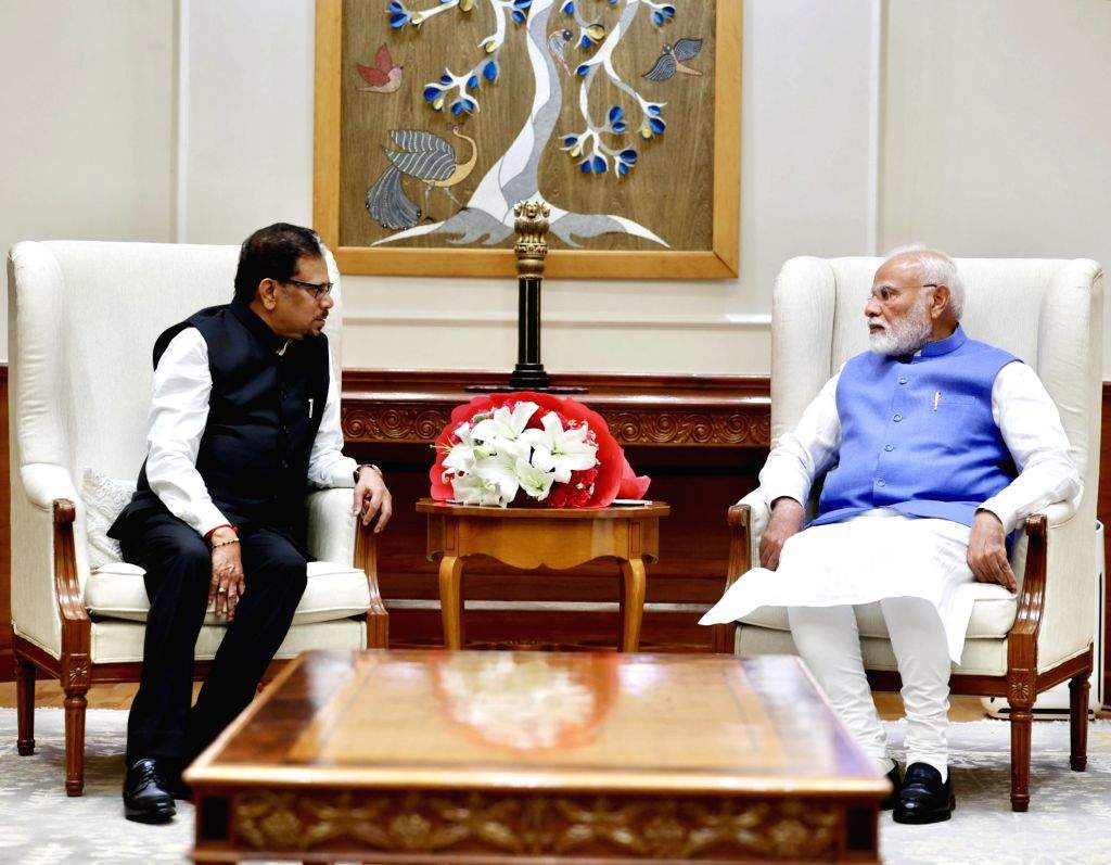 New Delhi : Puducherry LG Kailashnathan meets PM Modi