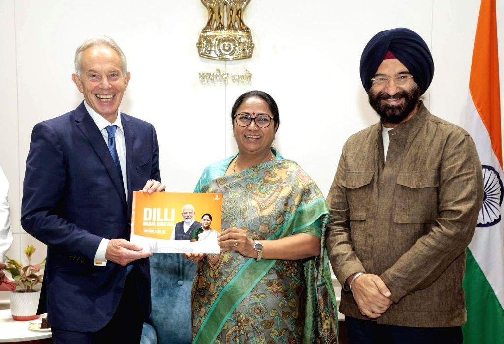 Rekha Gupta meets Tony Blair
