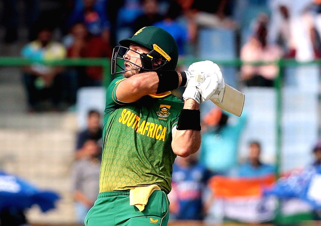 New Delhi : South Africa's Reeza Hendricks plays a shot