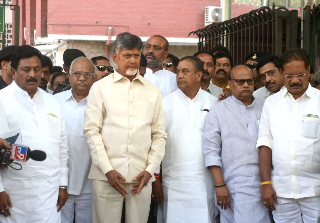 Row after 'EVM thief' goes with Naidu to EC meet