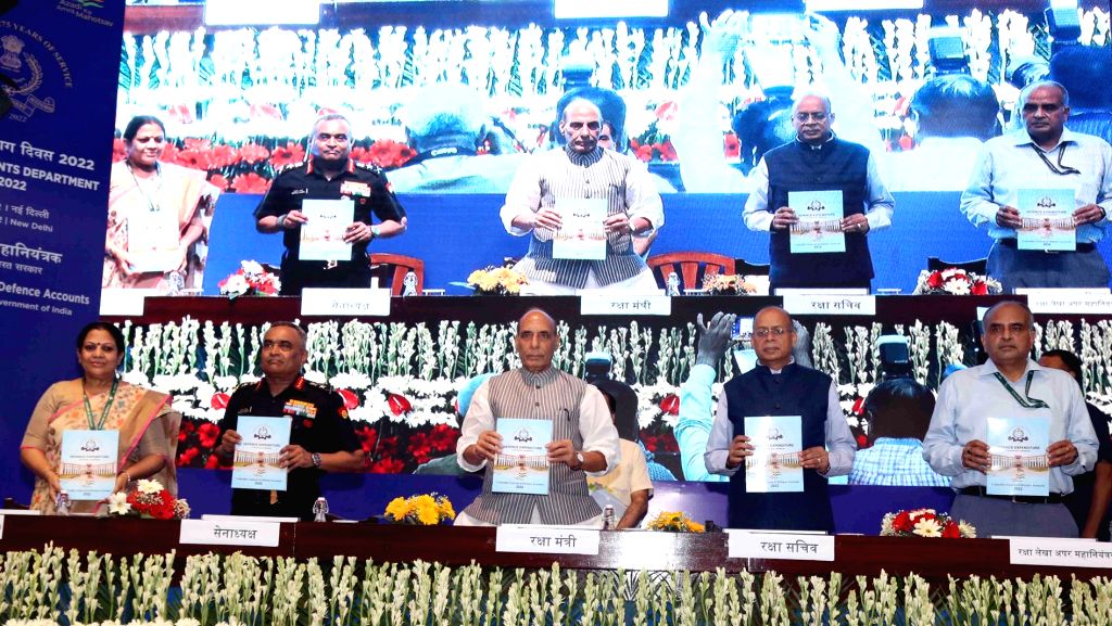 New Delhi : Union Defence Minister Rajnath Singh at 'Defence Accounts ...