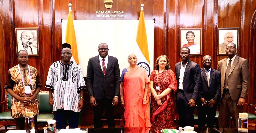 Union Finance Minister Nirmala Sitharaman meets Burkina Faso Minister ...