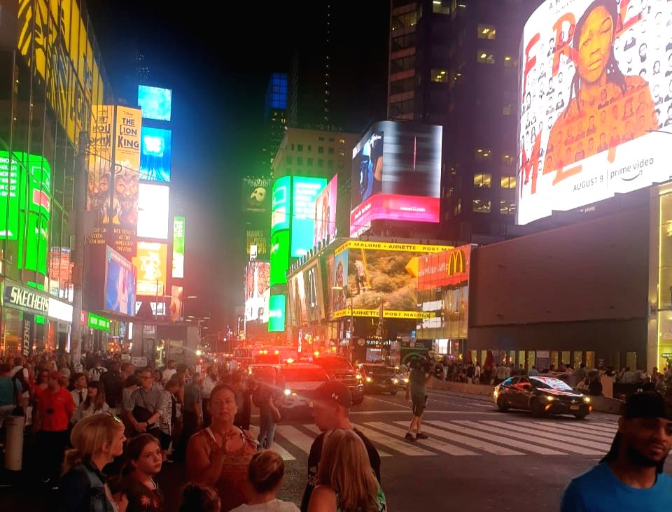 New York: Scare at Times Square