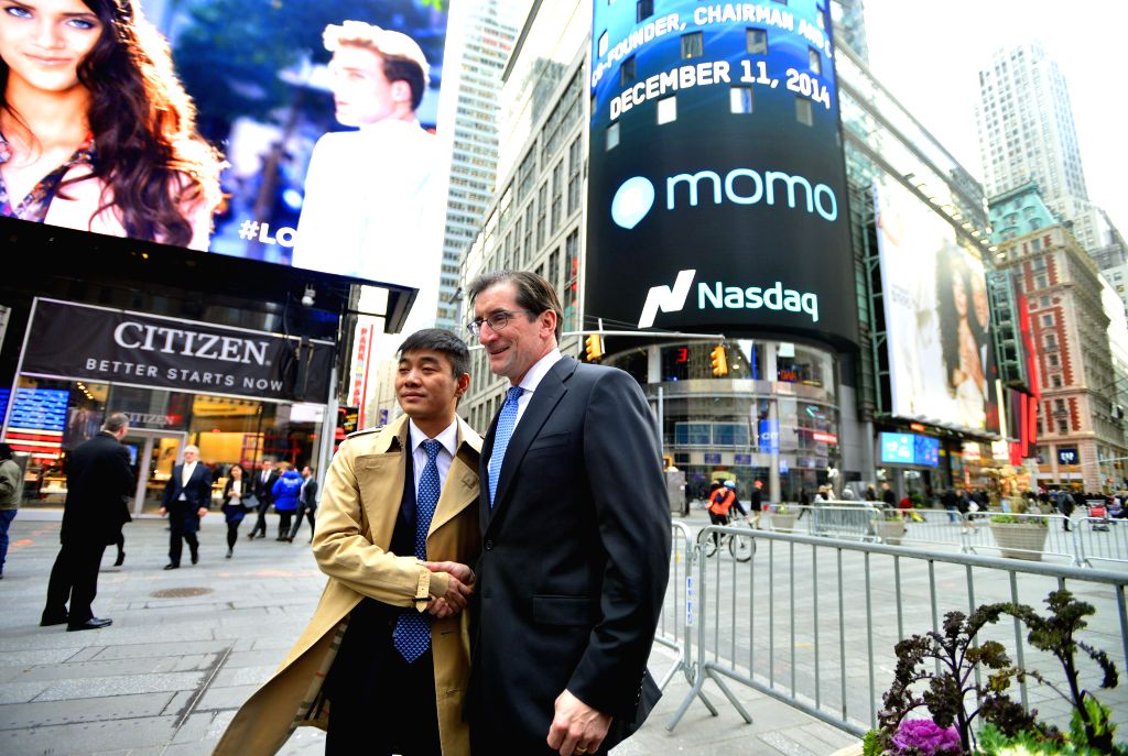 New York (U.S.): US New York Momo Nasdaq Ipo