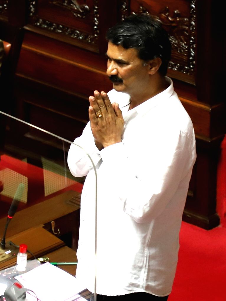Newly elected Deputy Council Chairman MK Pranesh during council session ...