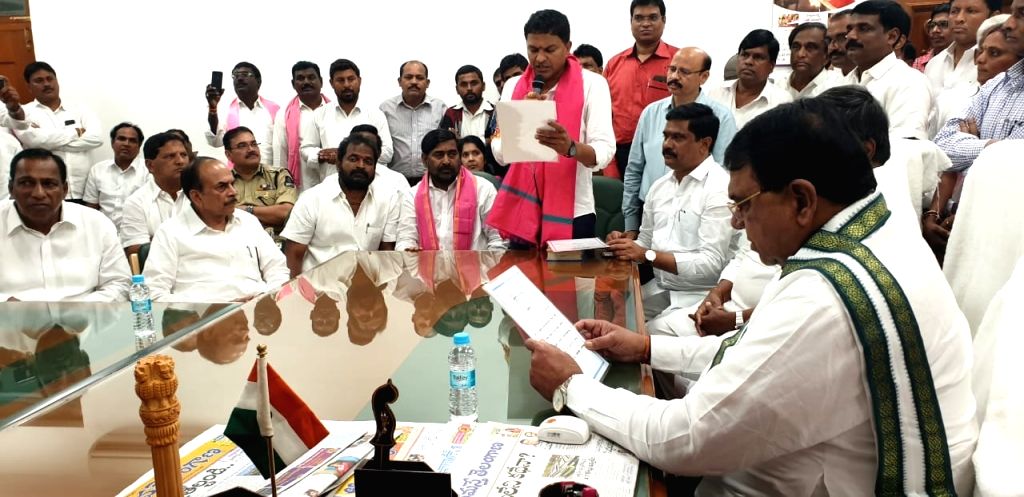 S. Saidi Reddy takes oath as Huzurnagar MLA