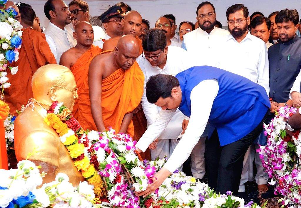 Newly sworn-in Maharashtra CM Devendra Fadnavis pays tribute to Dr ...