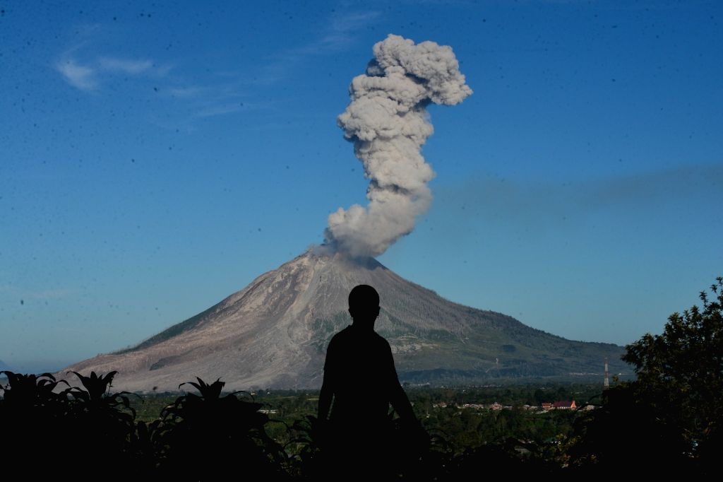 INDONESIA-NORTH SIMATERA-MOUNT SINABUNG-ERUPTION