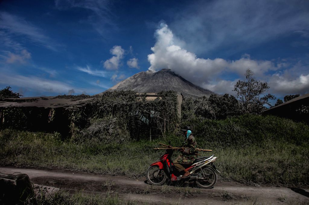 INDONESIA-NORTH SUMATRA-MOUNT SINABUNG-AFTER ERUPTION
