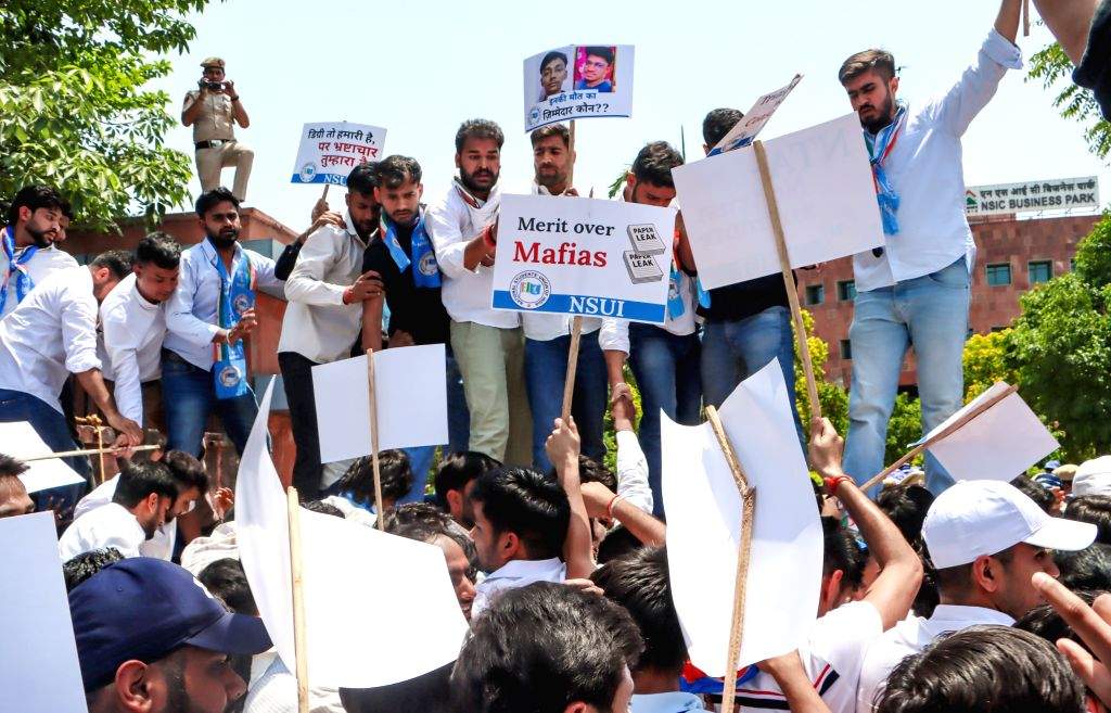 NSUI Protests Alleged NEET-UG 2026 Paper Leak
