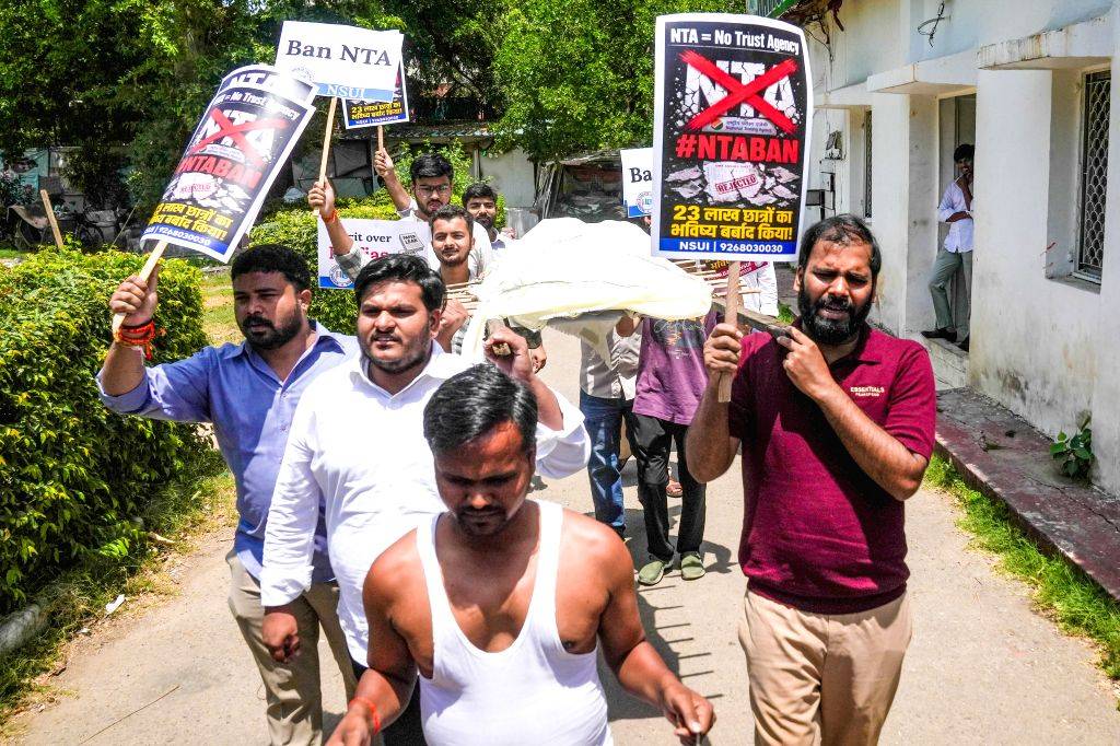 NSUI Protests Over Alleged NEET Paper Leak
