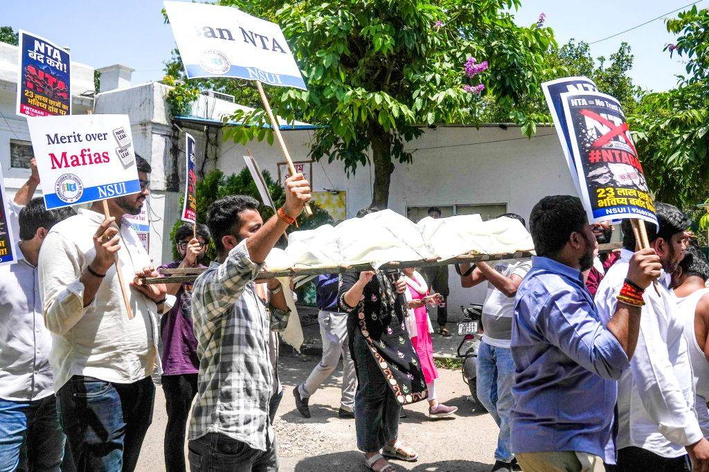 NSUI Protests Over Alleged NEET Paper Leak