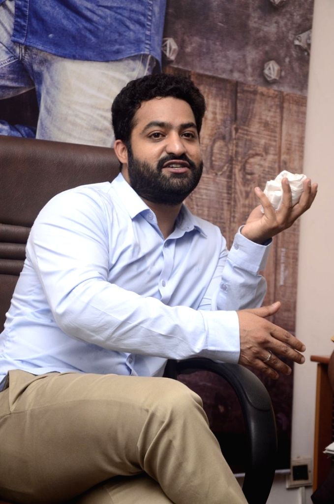 NTR Spoke to media on his Janata Garage movie today in Hyderabad
