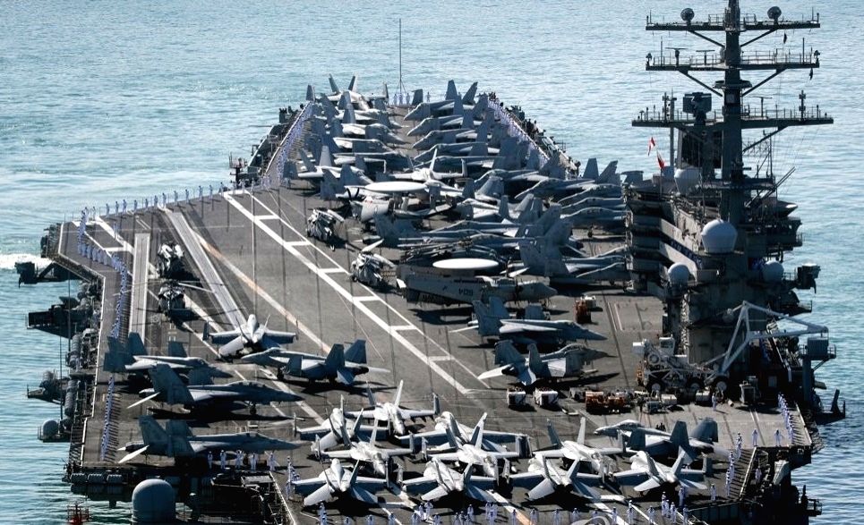 Nuke-powered US aircraft carrier arrives in S.Korea
