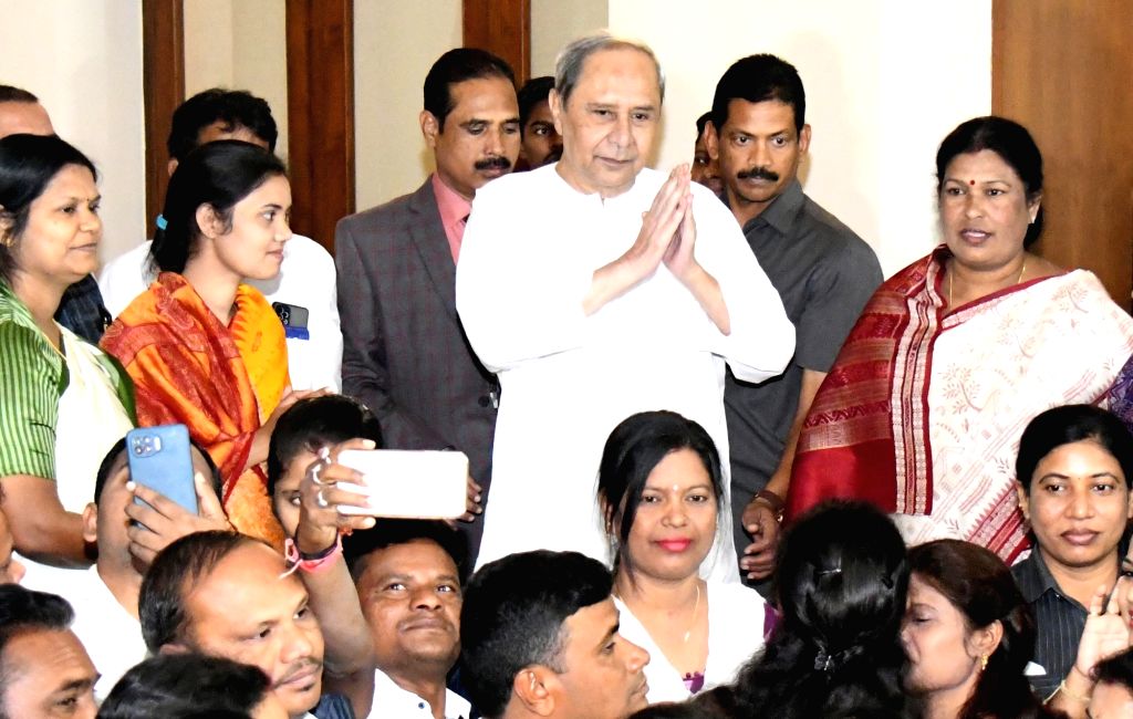 Odisha Chief Minister Naveen patnaik with newly elected MLA of Padampur ...