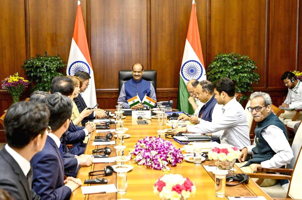 Om Birla Meets South Korean Minister Yun Ho-jung