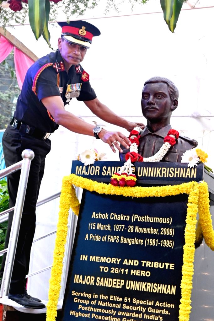 Free photo :On 26/11 anniversary, Major Sandeep Unnikrishnan bust ...