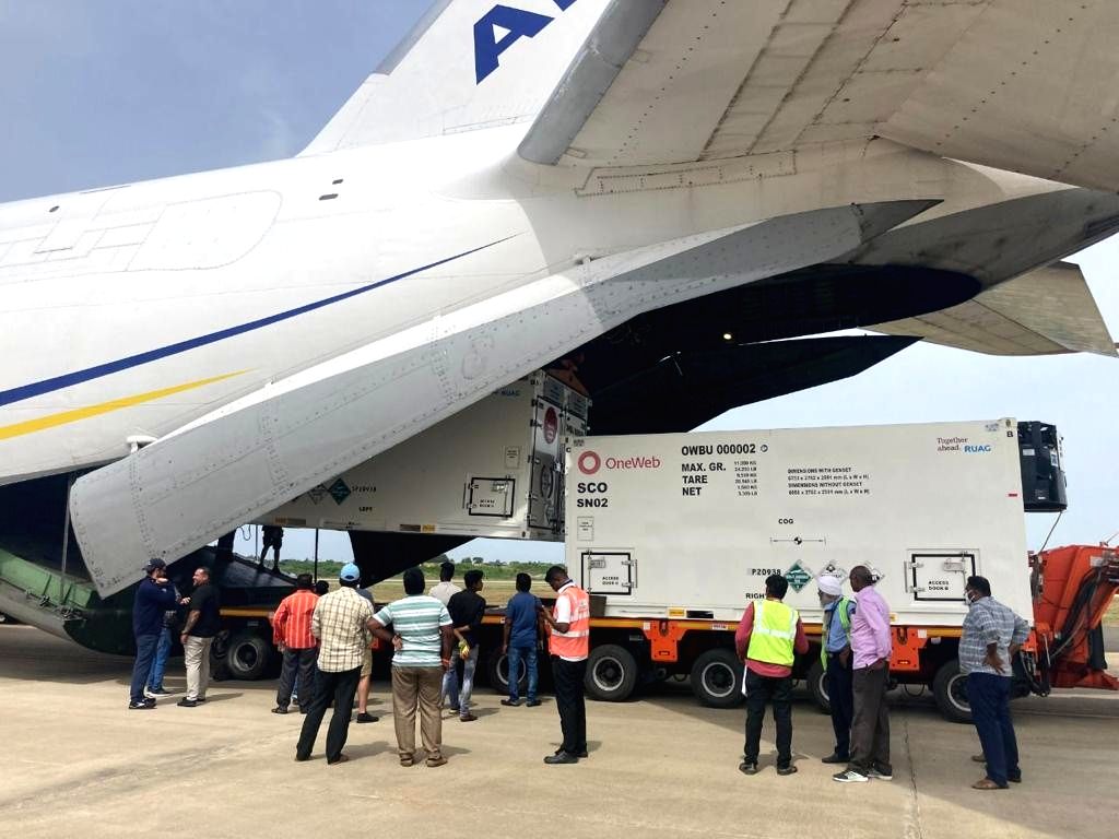 OneWeb's 36 satellites arrive in India ahead of launch