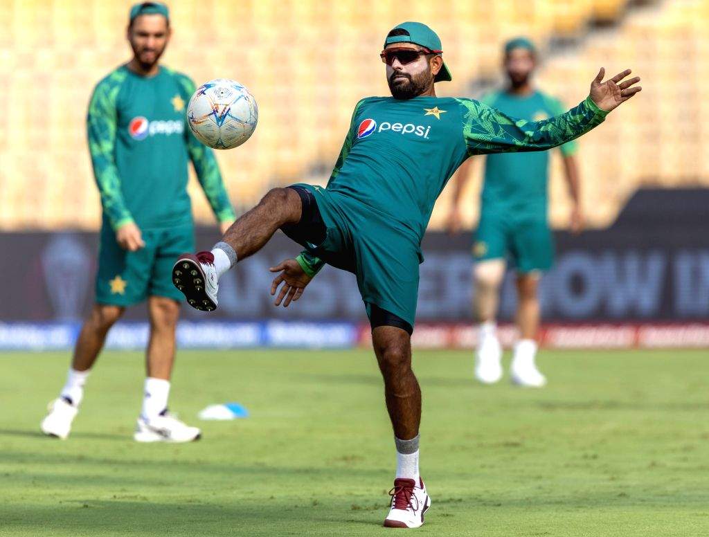 Pakistan Players During A Practice Session Ahead Of Their ICC World Cup ...