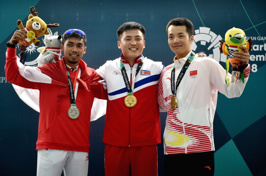 INDONESIA-PALEMBANG-ASIAN GAMES-SHOOTING-10M RUNNING TARGET MIXED MEN