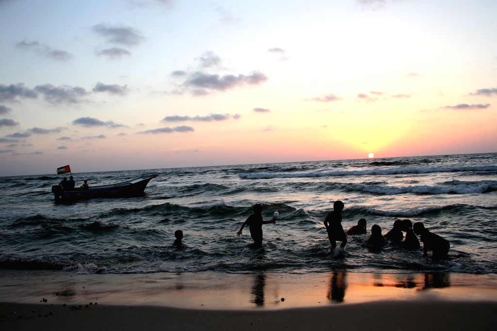 MIDEAST-GAZA CITY-SEASIDE-SUNSET