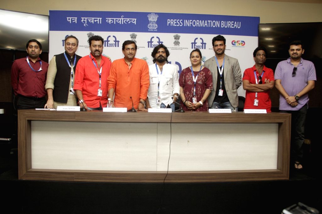 Panaji :IFFI 2017 - Indian Panorama Press Conference - Sachin Khedekar ...