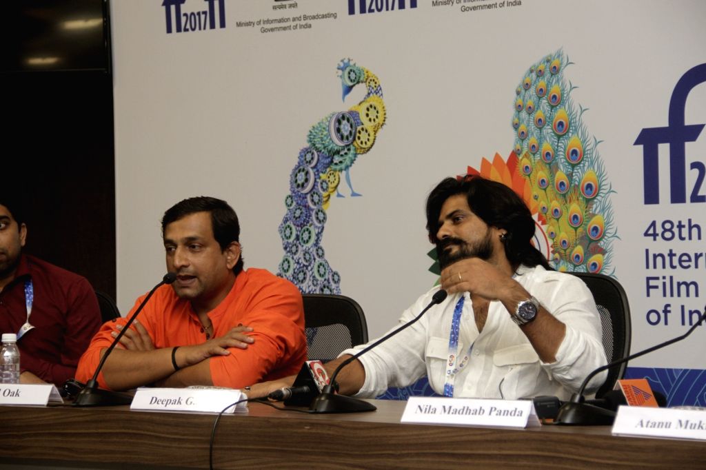 Panaji :IFFI 2017 - Indian Panorama Press Conference - Prasad Oak and ...