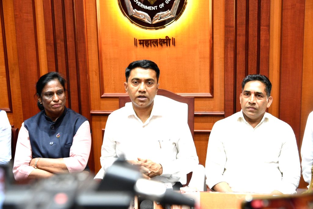 Panaji : Goa CM Pramod Sawant and Chairperson of the India Olympic ...