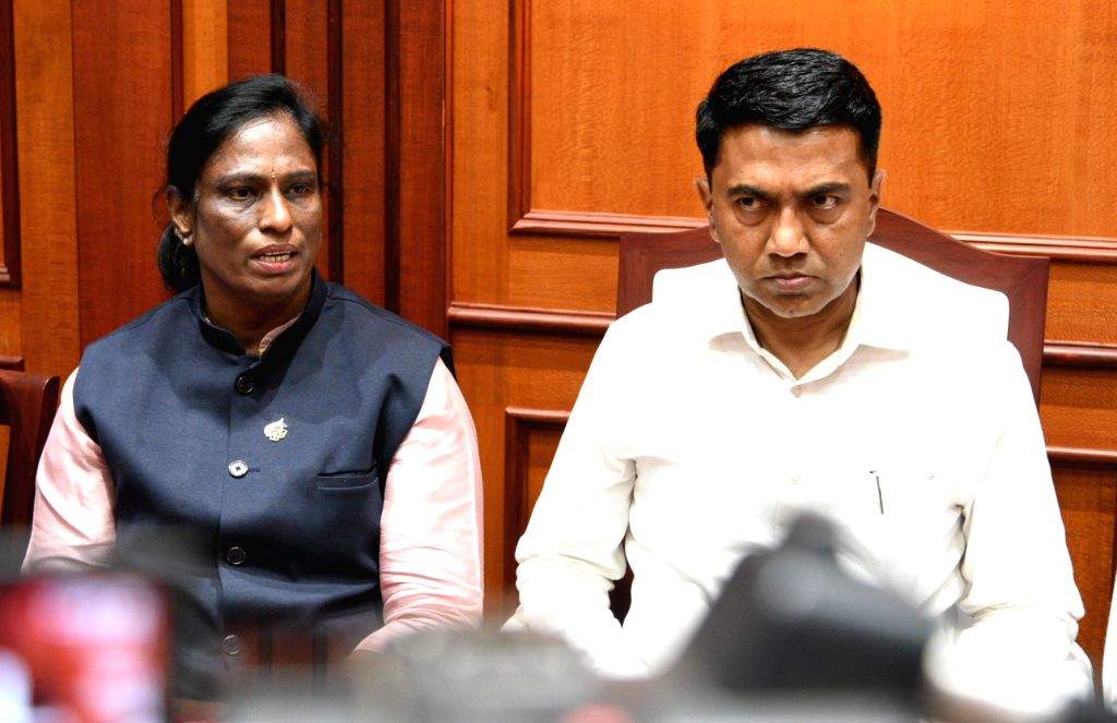 Goa Chief Minister Pramod Sawant with Former Athlete and Chairperson of ...
