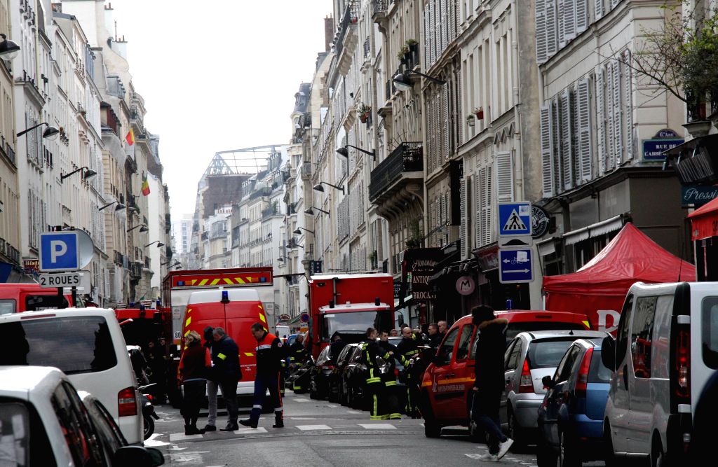 FRANCE-PARIS-EXPLOSION-FIRE