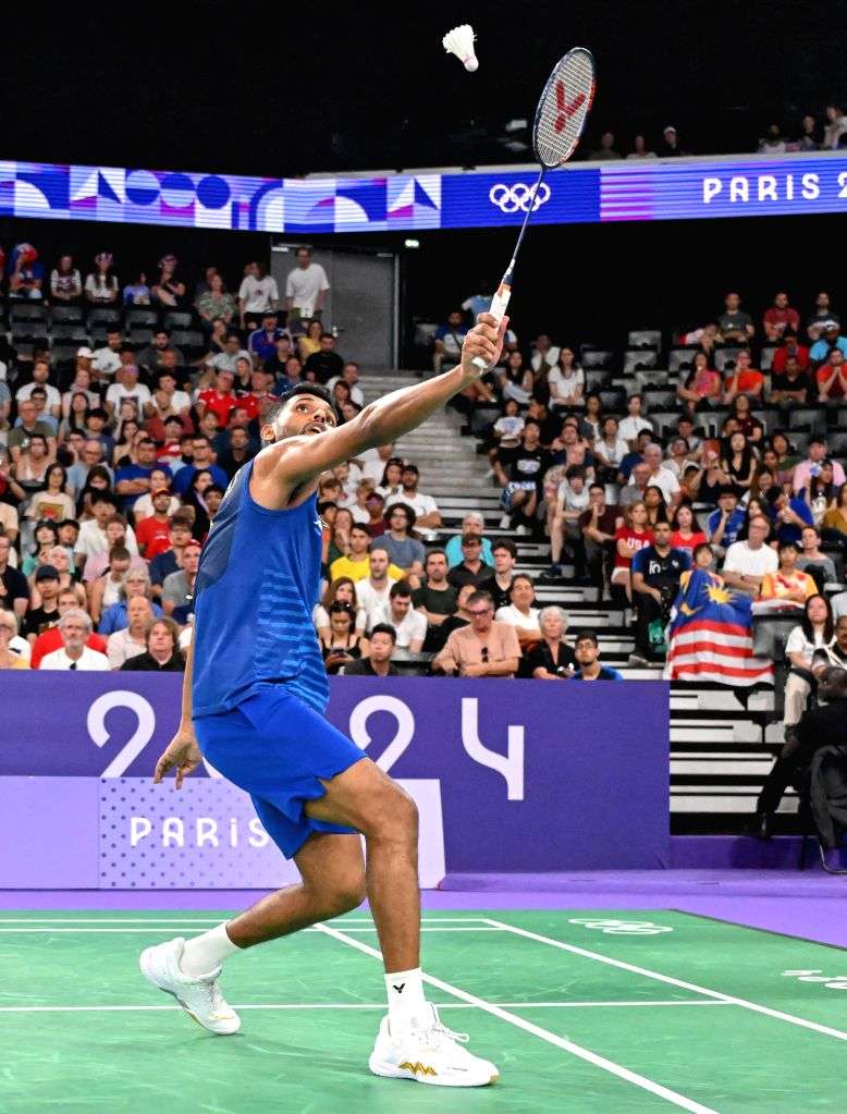 Paris : India's Lakshya Sen and Prannoy H. S. during their men's ...