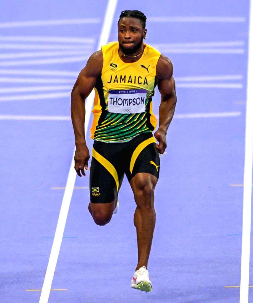 Paris : Men's 100m Semi-Final 3 at Paris Olympics Games 2024