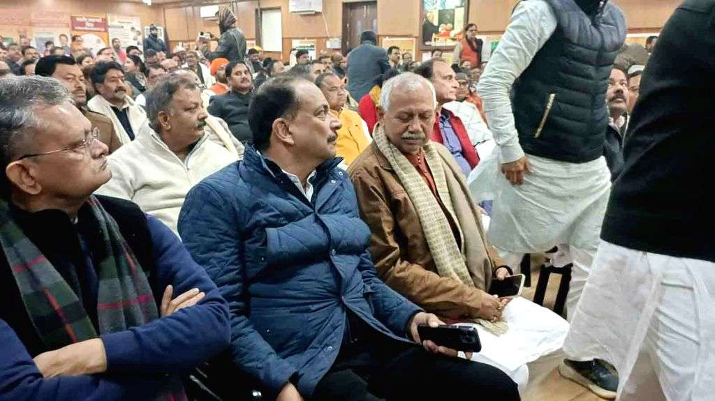 Patna : BJP Leaders during the party meeting