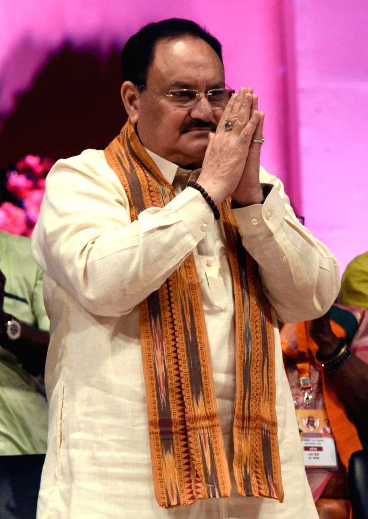 Patna : BJP president JP Nadda attends the the birth centenary ...