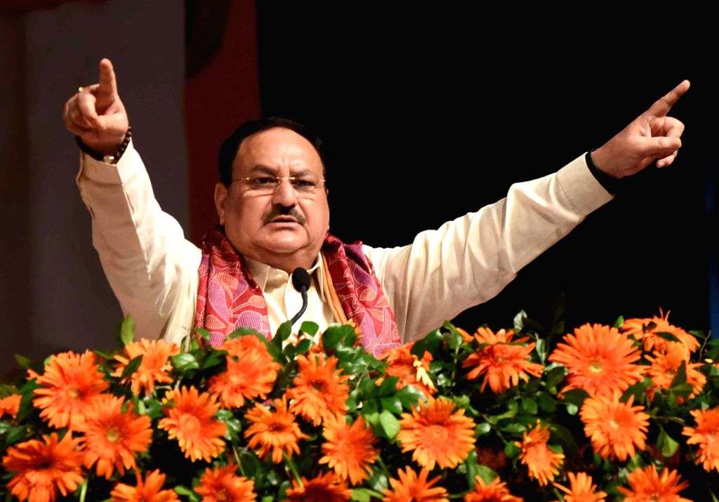 Patna : BJP president JP Nadda attends the the birth centenary ...