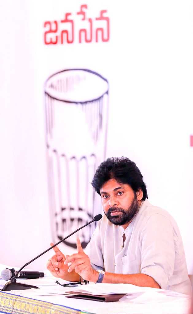 Pawan Kalyan at Jana Sena Programme