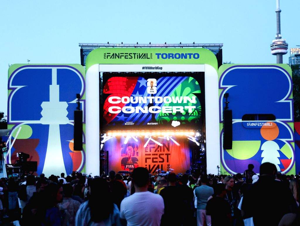 People attend FIFA World Cup 2026 Countdown Concert